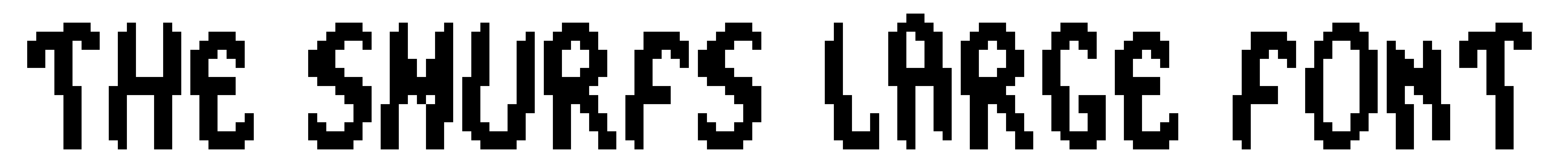 Urban | The Smurfs Large Font Font