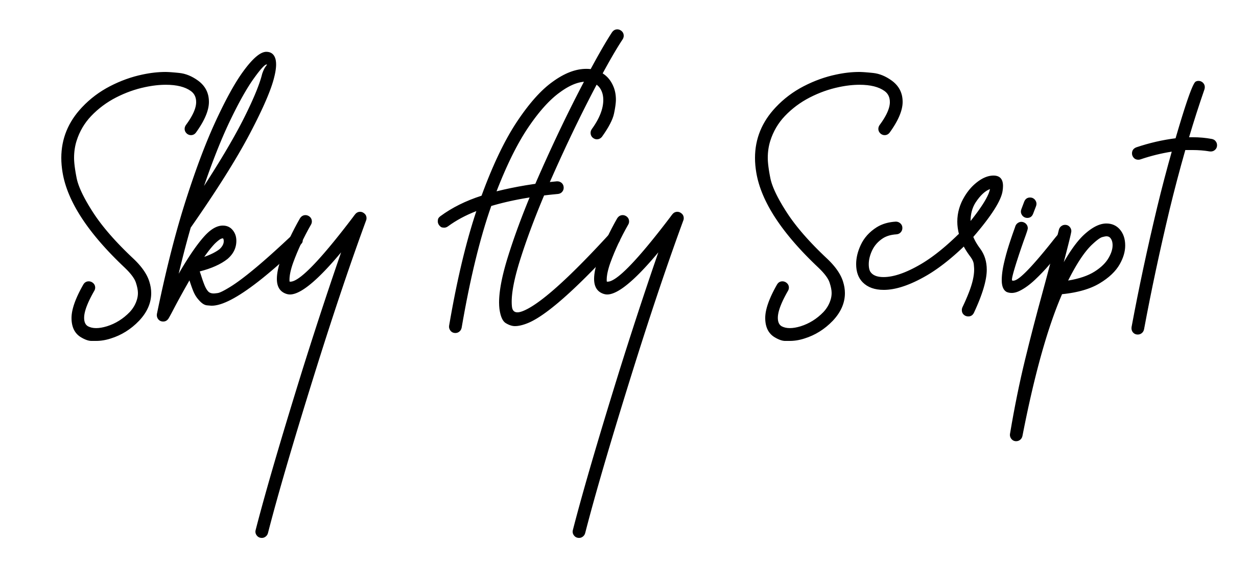 Urban | Sky Fly Script Font